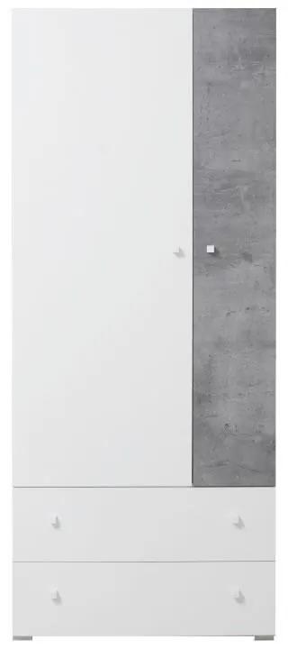 Meblar Sestava Sigma F Barva: bílý lux + beton