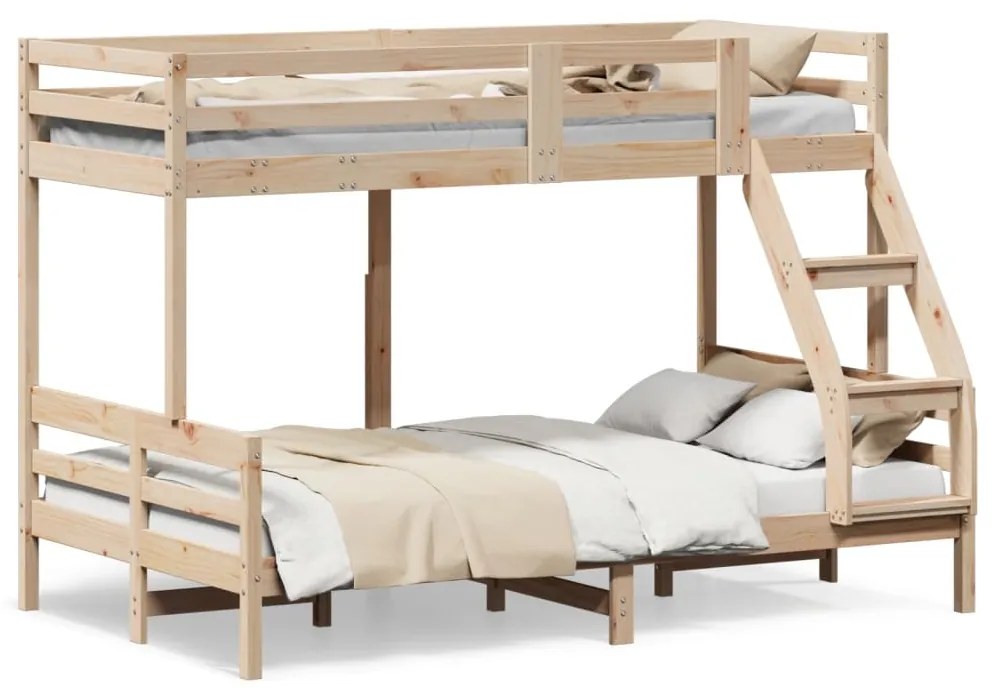 Patrová postel 90 x 200/120 x 200 cm masivní borové dřevo,  3207185