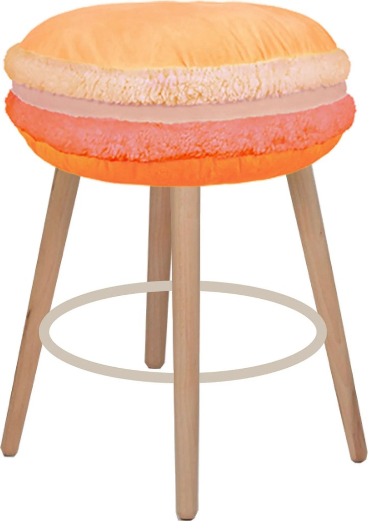 XXXLutz TABURET, dřevo, kov, plast, textil, papír, 29/42 cm Ambia Home - Taburety - 005711028501