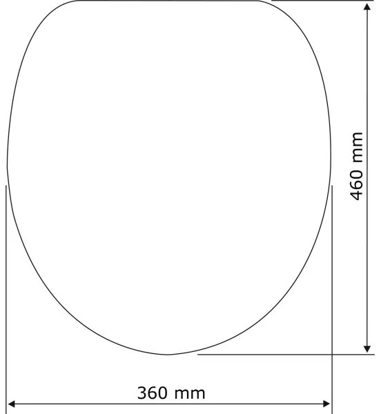WENKO 22415100-Toaletní sedátko HABOS 46x36 cm bílá/stříbrná