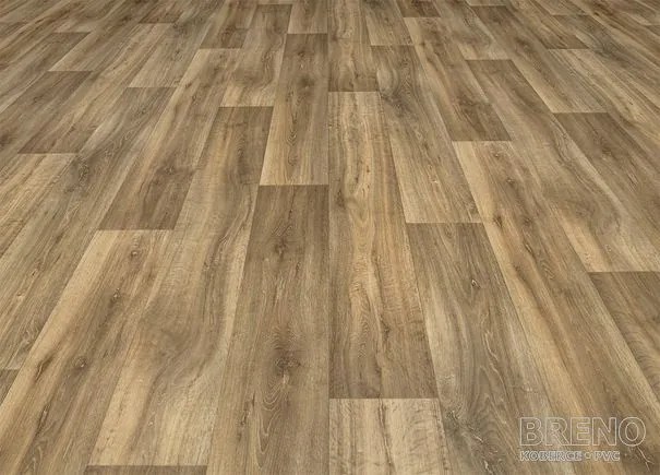Breno PVC TOPTEX Lime Oak 169M – medově hnědé dřevo, šíře 500 cm