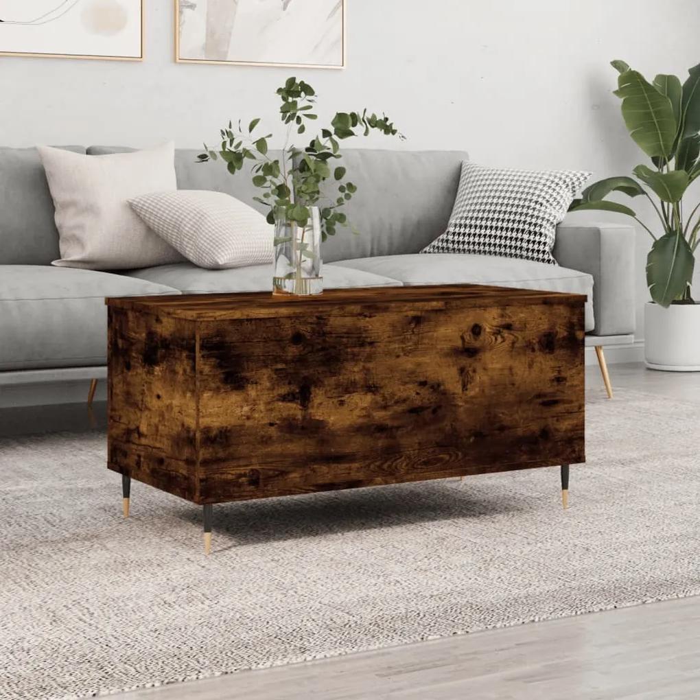 vidaXL Konferenční stolek 90 x 44,5 x 45 cm kompozitní dřevo [830969] Barva: Betonová šedá