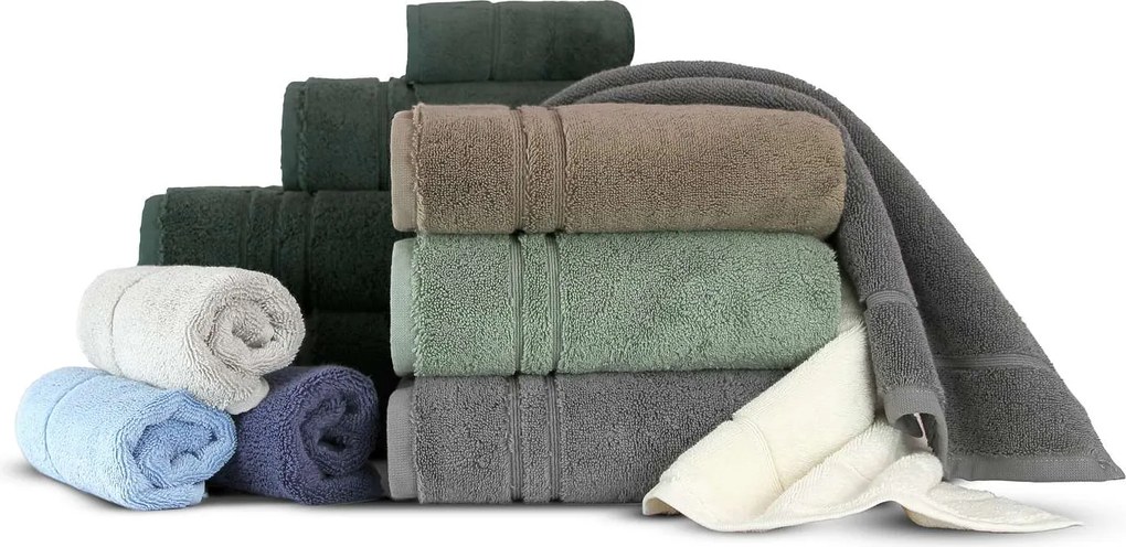 Ručníky a osušky COMFORT DI CASA NUO - tmavě zelená Velikost: osuška 100 x 150