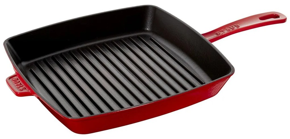 Staub litinová americká grilovací pánev 30 cm, višňová, 12123006