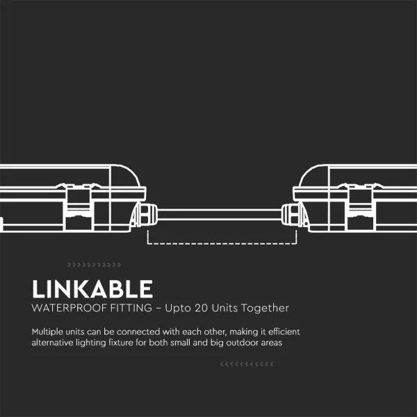 LED Technické zářivkové svítidlo SAMSUNG CHIP LED/18W/230V 6500K IP65 60 cm