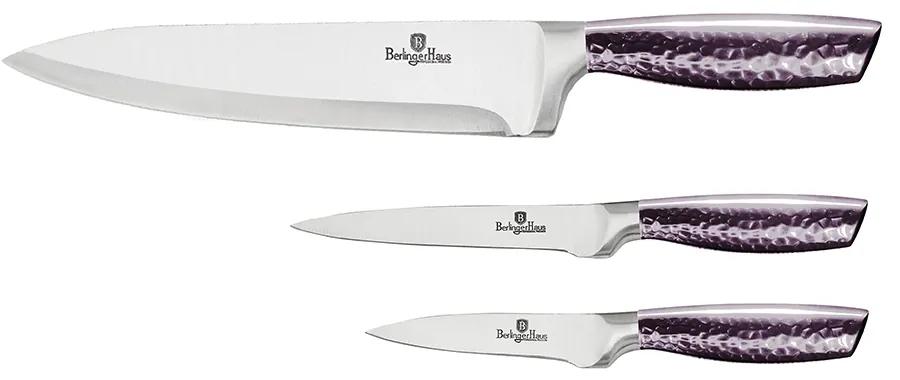 3dílná sada kuchyňských nerezových nožů PURPLE 20264