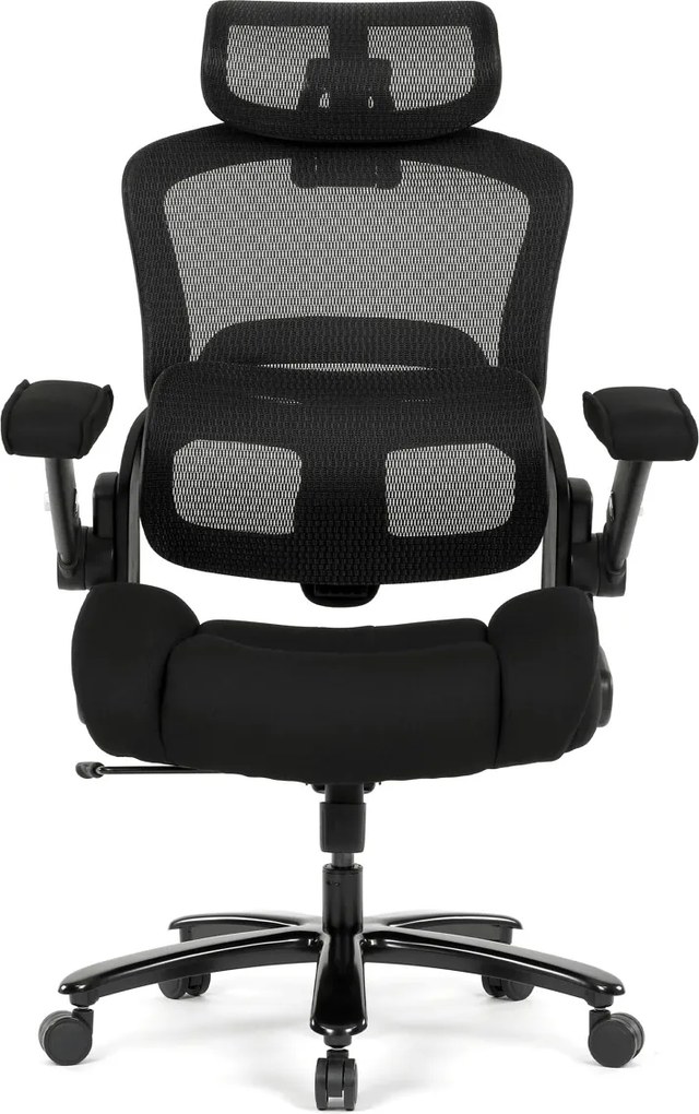Ergonomická kancelářská židle AIR - černá síťovina / látka