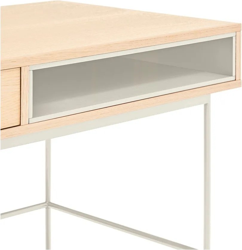 Pracovní stůl s deskou v dubovém dekoru 60x120 cm Yoko – Teulat