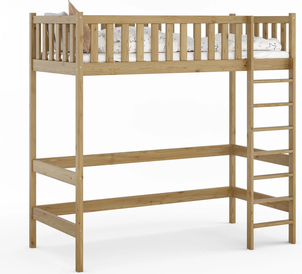 Rkids | Vyvýšená postel Rivo 90x160 Dub