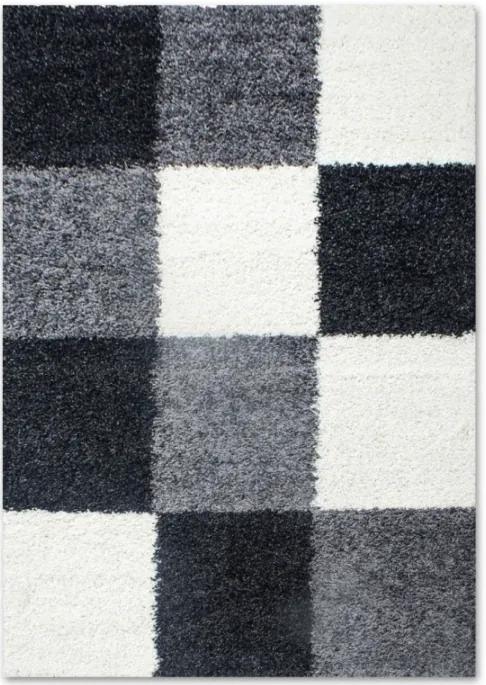 Chlupatý kusový koberec Life Shaggy 1501 černý Typ: 200x290 cm