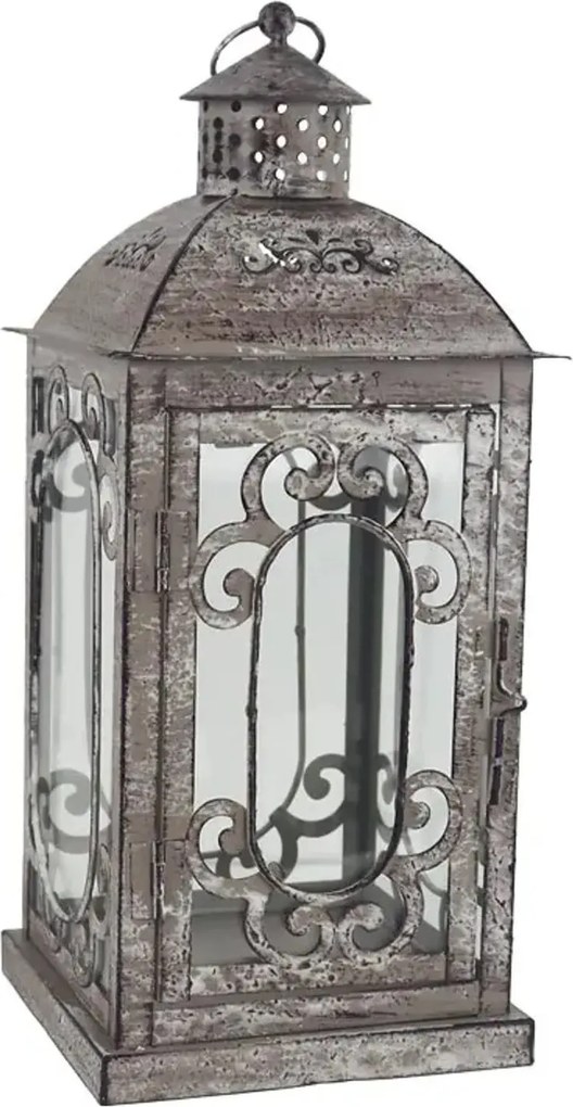Kovová lucerna Morex K4576/A, 16 × 16 × 36,5 cm