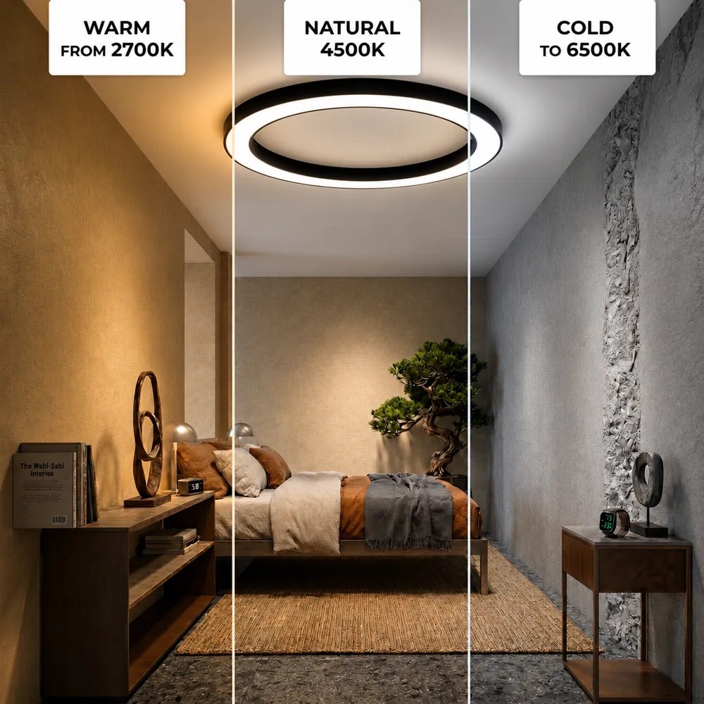 Immax NEO PASTEL SLIM Smart stropní svítidlo 95 x 7cm 68W černé Zigbee 3.0