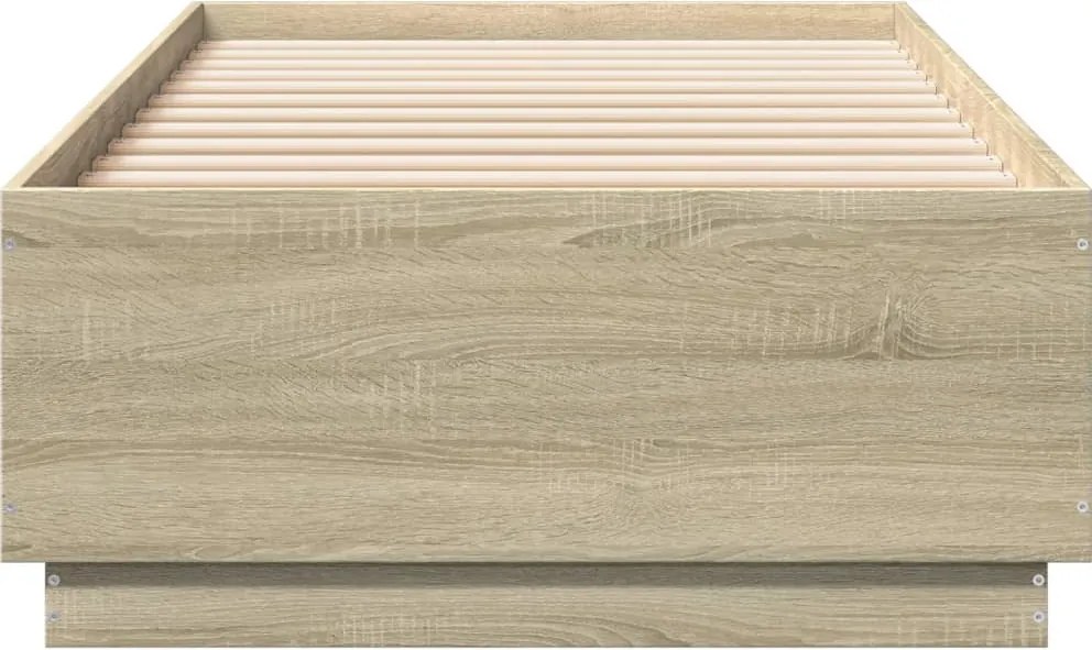 Rám postele dub sonoma 90 x 200 cm kompozitní dřevo 3209725