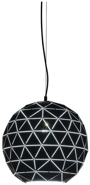 Černé stropní svítidlo Kare Design Triangle, Ø 40 cm