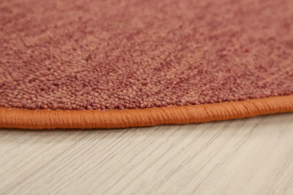 Vopi, Kusový koberec Astra terra kruh, 100x100 (průměr) kruh, oranžová, chodba / předsíň