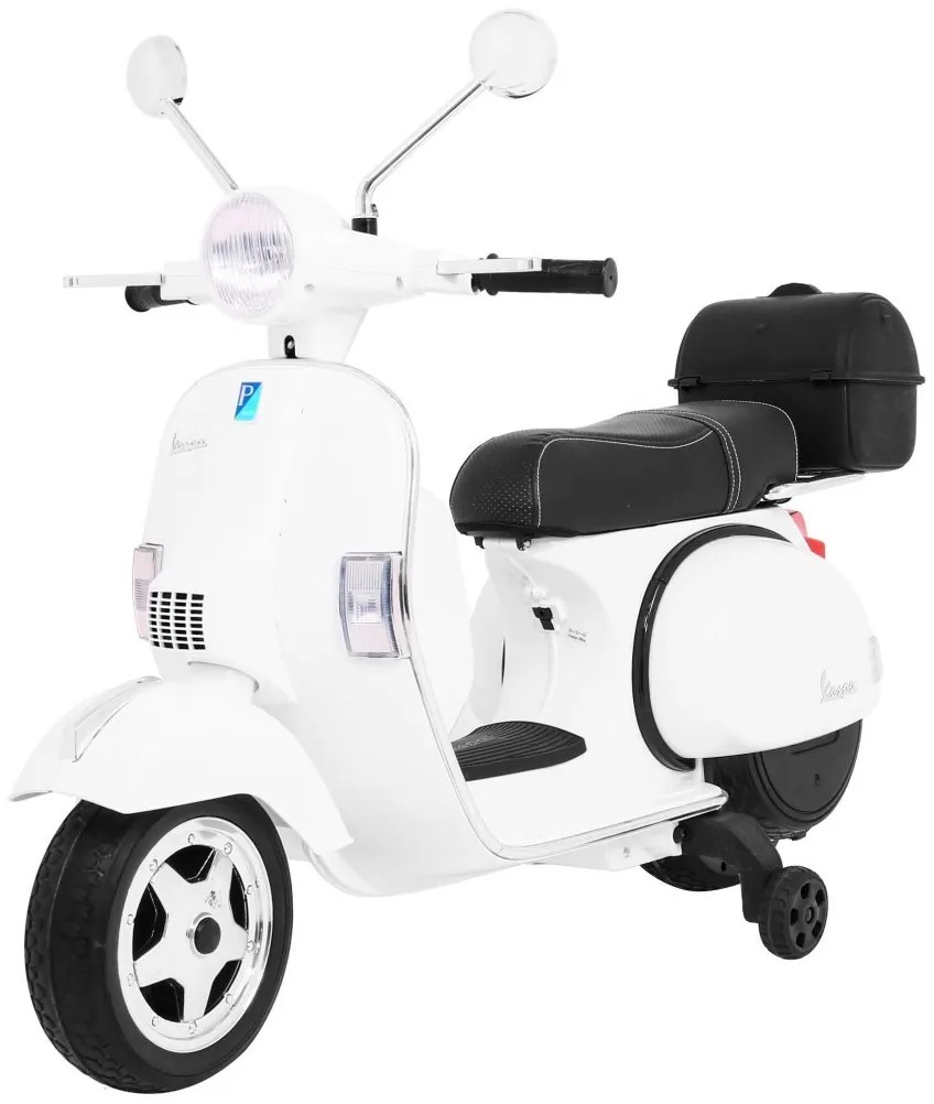 Tomido Dětská elektrická motorka Vespa bílá