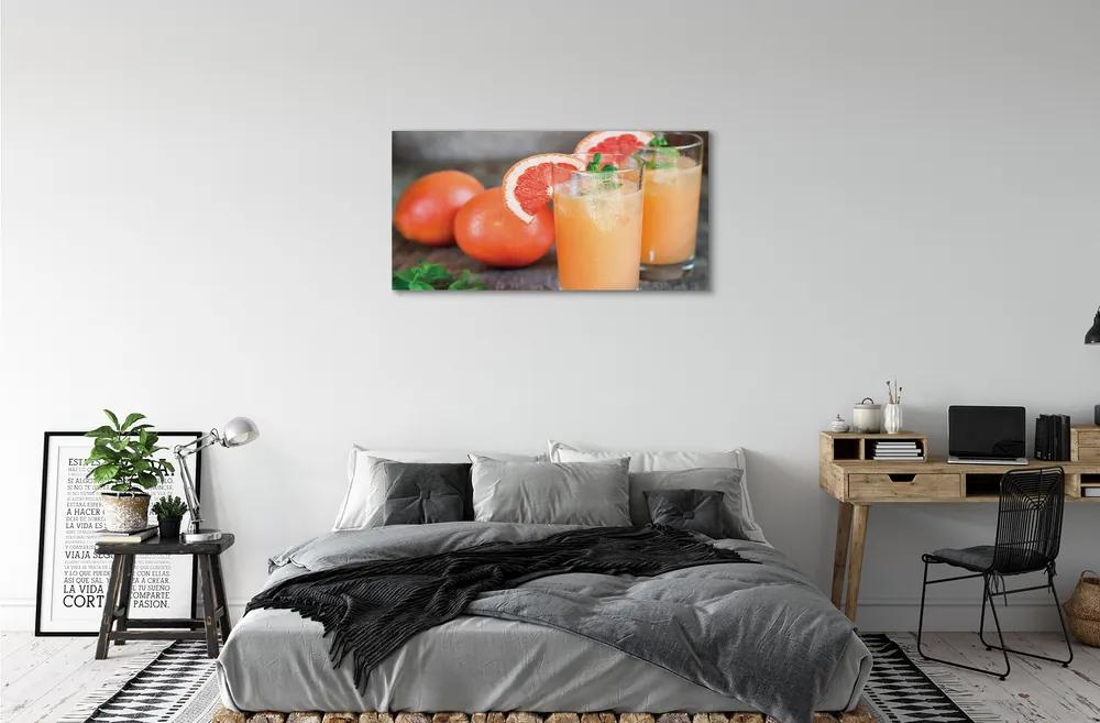 Obrazy na plátně grapefruit koktejl 120x60 cm