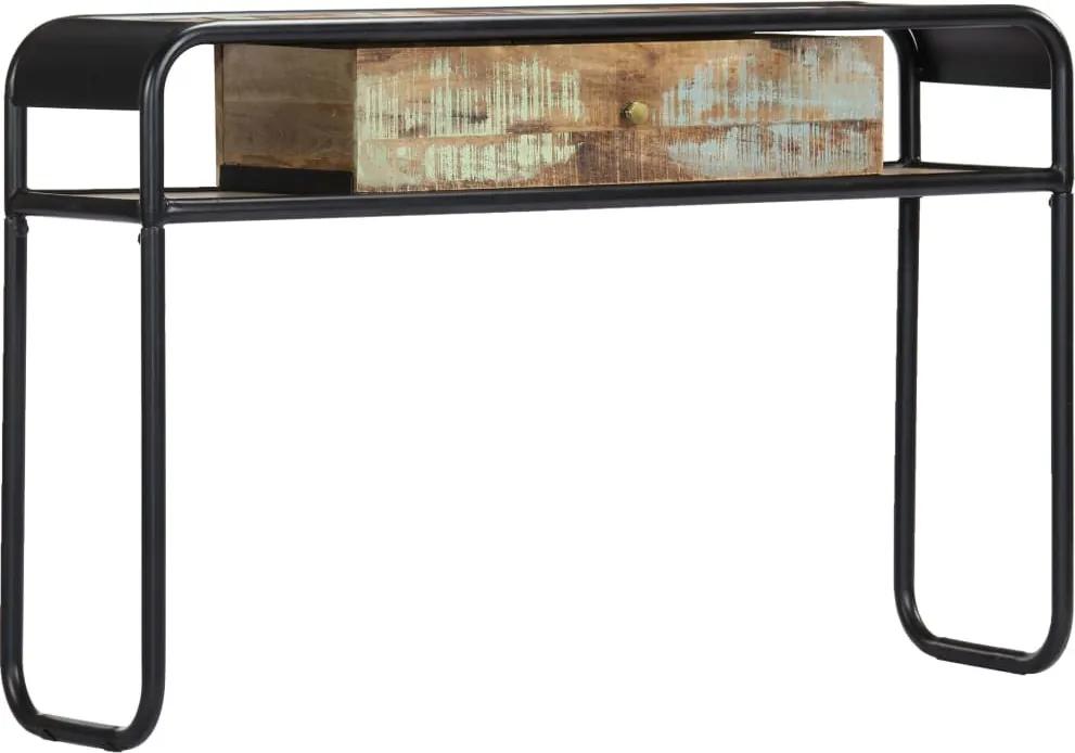 vidaXL Konzolový stolek 118 x 30 x 75 cm masivní mangovníkové dřevo [248103] Barva: Hnědá