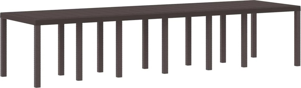 Zahradní stůl Hnědá 350 x 100 x 74 cm polyratan 3378525