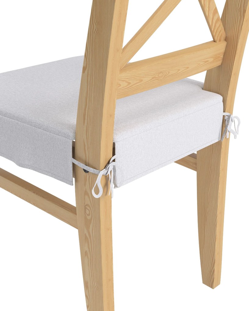 Sedák na židli IKEA Ingolf barva šedá látka pletený vzor