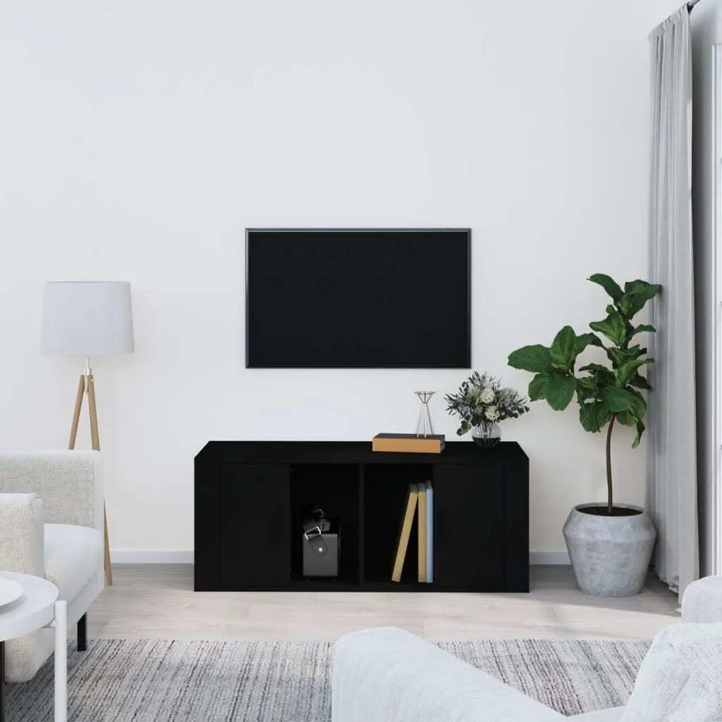 vidaXL TV skříňka 100 x 35 x 40 cm kompozitní dřevo [816800] Barva: Betonová šedá