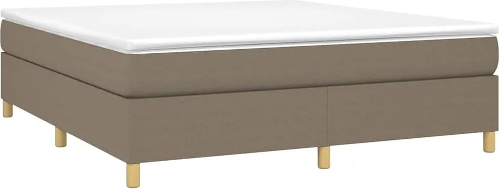 Box spring postel s matrací taupe 160x200 cm textil 3144534