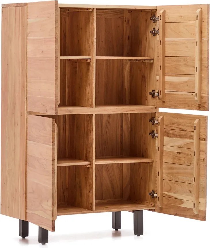 Komoda z masivu akácie v přírodní barvě 100x155x40,5 cm Uxue – Kave Home