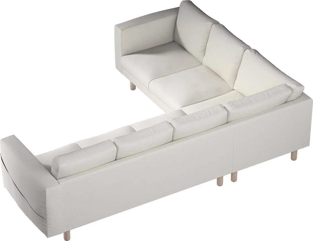 Potah na pohovku IKEA Norsborg rohová 5-místná barva šedá látka pletený vzor