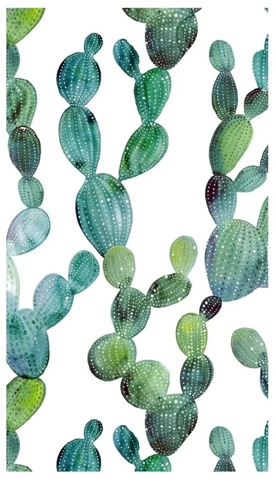 Plážová osuška s potiskem Good Morning Cactus, 100 x 180 cm