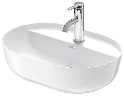 Duravit Luv - Umyvadlo na desku, 500x350 mm, bez přepadu, s otvorem pro baterii, bílá 0380500000