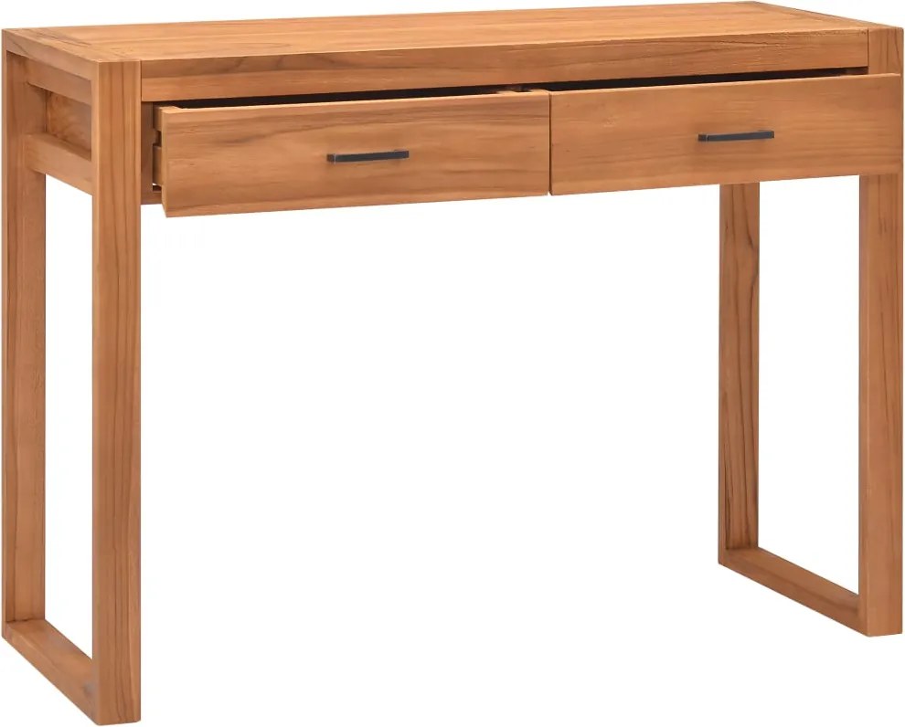 Psací stůl se 2 zásuvkami 100 x 40 x 75 cm teakové dřevo 325270