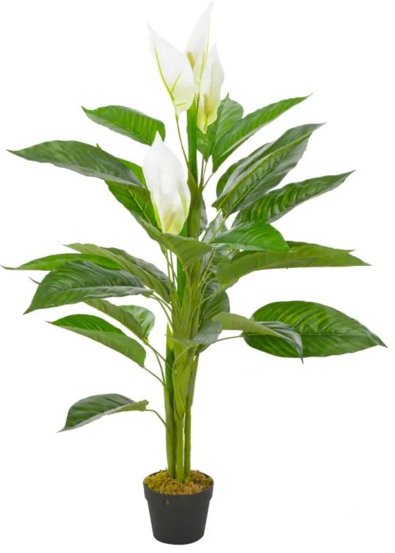 Umělá rostlina toulitka s květináčem bílá 115 cm,  280161 HangarStore.cz