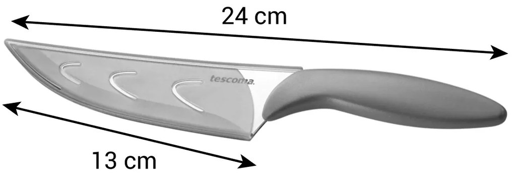 TESCOMA Nůž kuchařský MOVE 13 cm, s ochranným pouzdrem