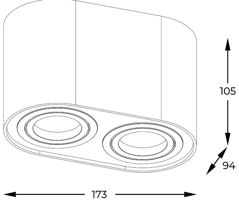 Zuma Line Bodové svítidlo Spot RONDOC SL 2, 50W Barva: Bílá