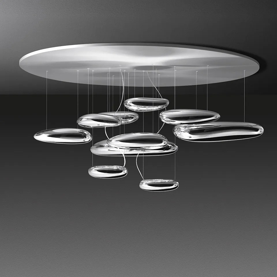 Artemide 1396110A Mercury soffitto halo, stropní designové svítidlo, 2x160W R7s, prům. 110cm