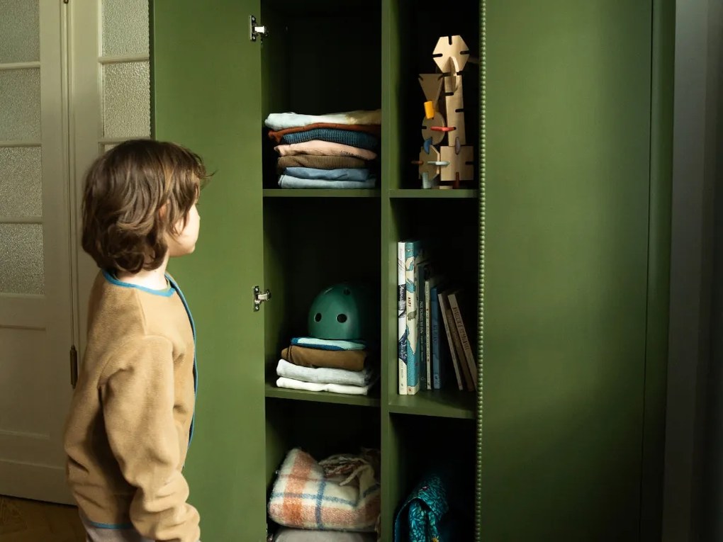 Designová vitrína DOT khaki