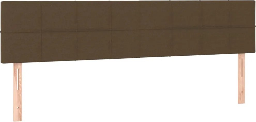 Box spring postel s matrací tmavě hnědá 160x200 cm textil 3140068
