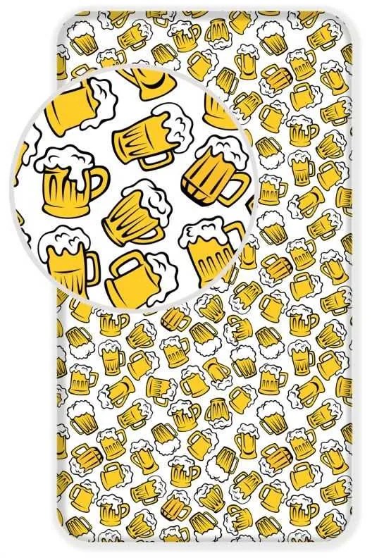 JERRY FABRICS Prostěradlo Pivo  Bavlna, 90/200 cm