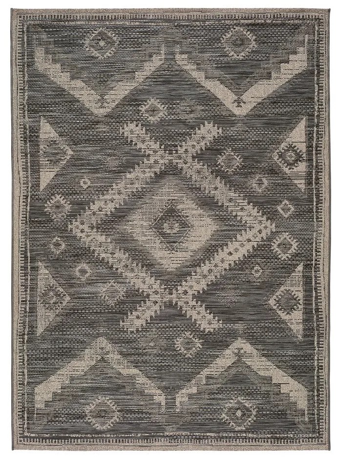 Šedý venkovní koberec Universal Devi Ethnic, 160 x 230 cm