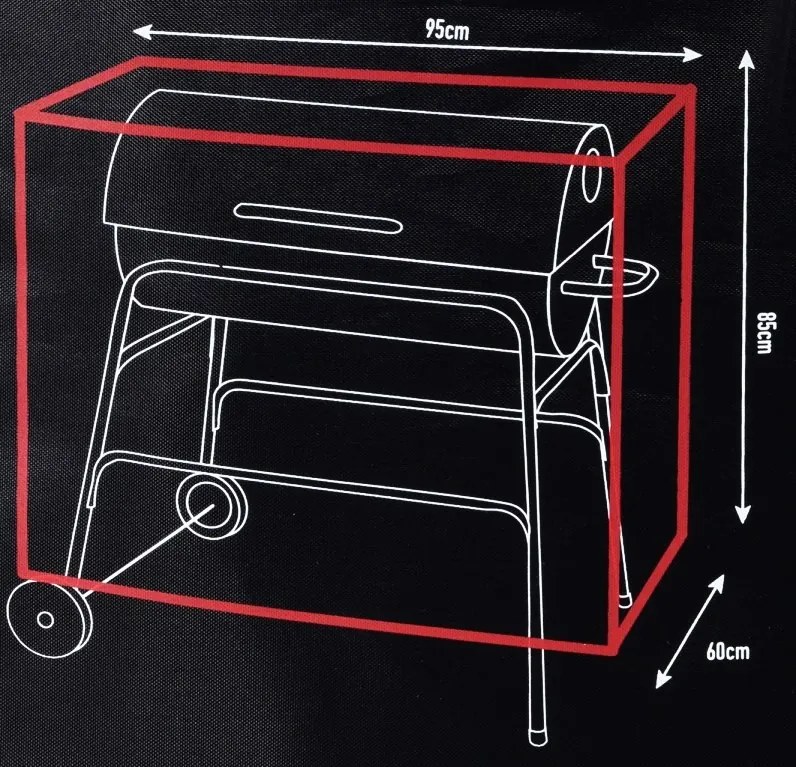 PROGARDEN Ochranný obal na gril L 95 x 60 x 85 cm KO-FC4630260