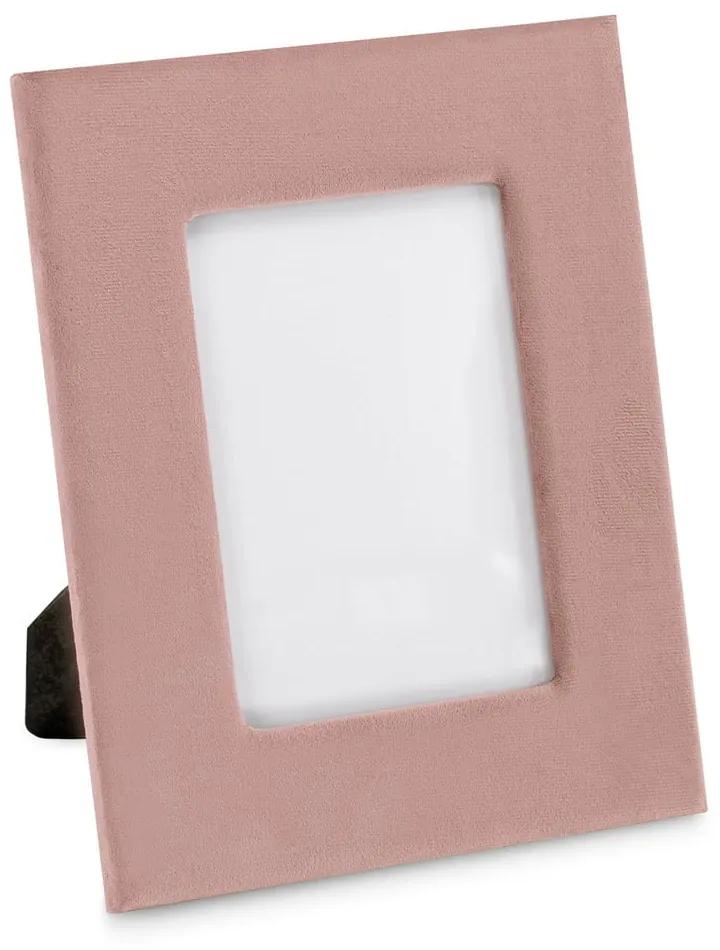 Růžový plastový stojací rámeček 21x26 cm Velvo – AmeliaHome
