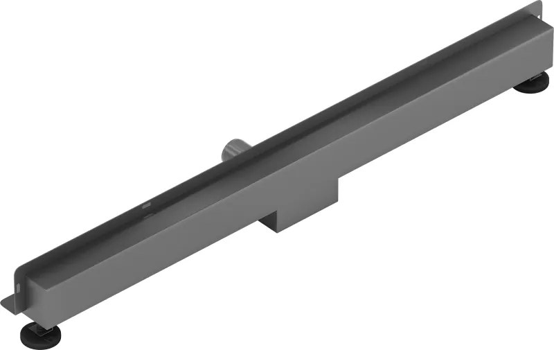 Mexen Flat Wall, sprchový žlab na zeď 2v1, 80 cm, broušený grafit, 1E30080