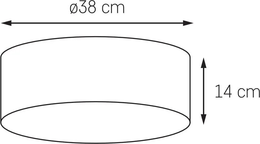 Stropní svítidlo Space S černá