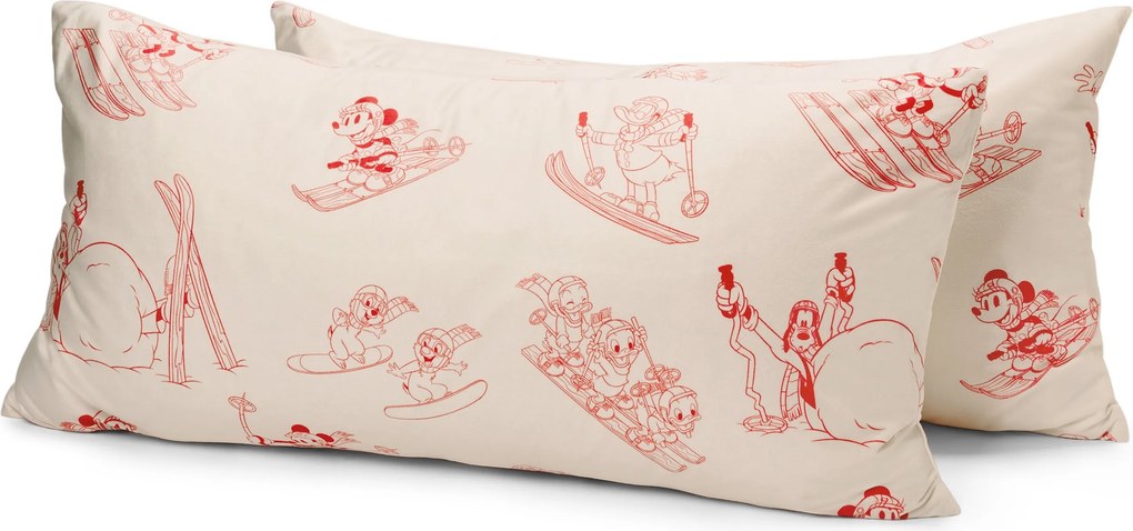 Tchibo - Povlaky na polštář z hebkého plyše »Mickey and Friends«, 2 ks