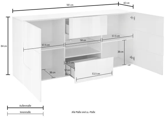 Komoda SERIAN antracit