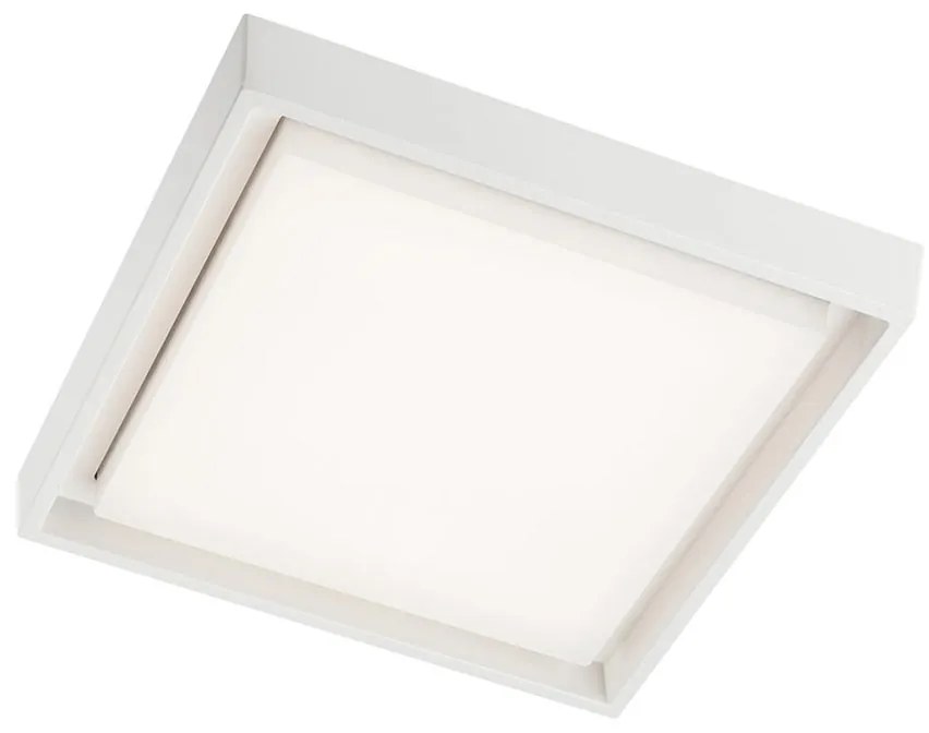Redo group Redo Bezel, venkovní stropní svítidlo LED 25W 3000K, bílá, 27 x 27 cm, IP54