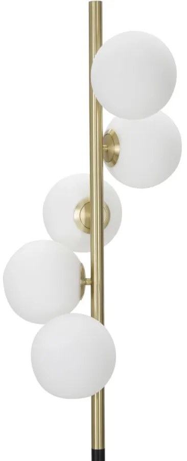 Stojací lampa Mauro Ferretti Wateo, 30x160 cm, zlatá/černá/bílá