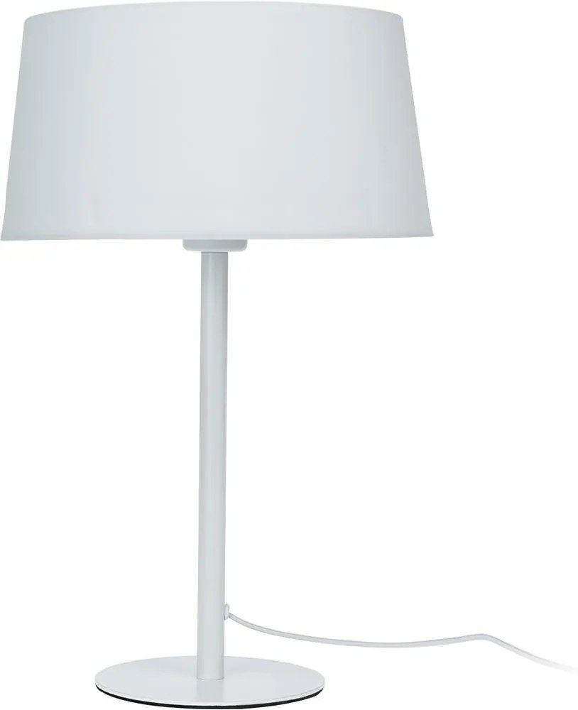 Kovová lampička, stolní. 47 cm - bílá