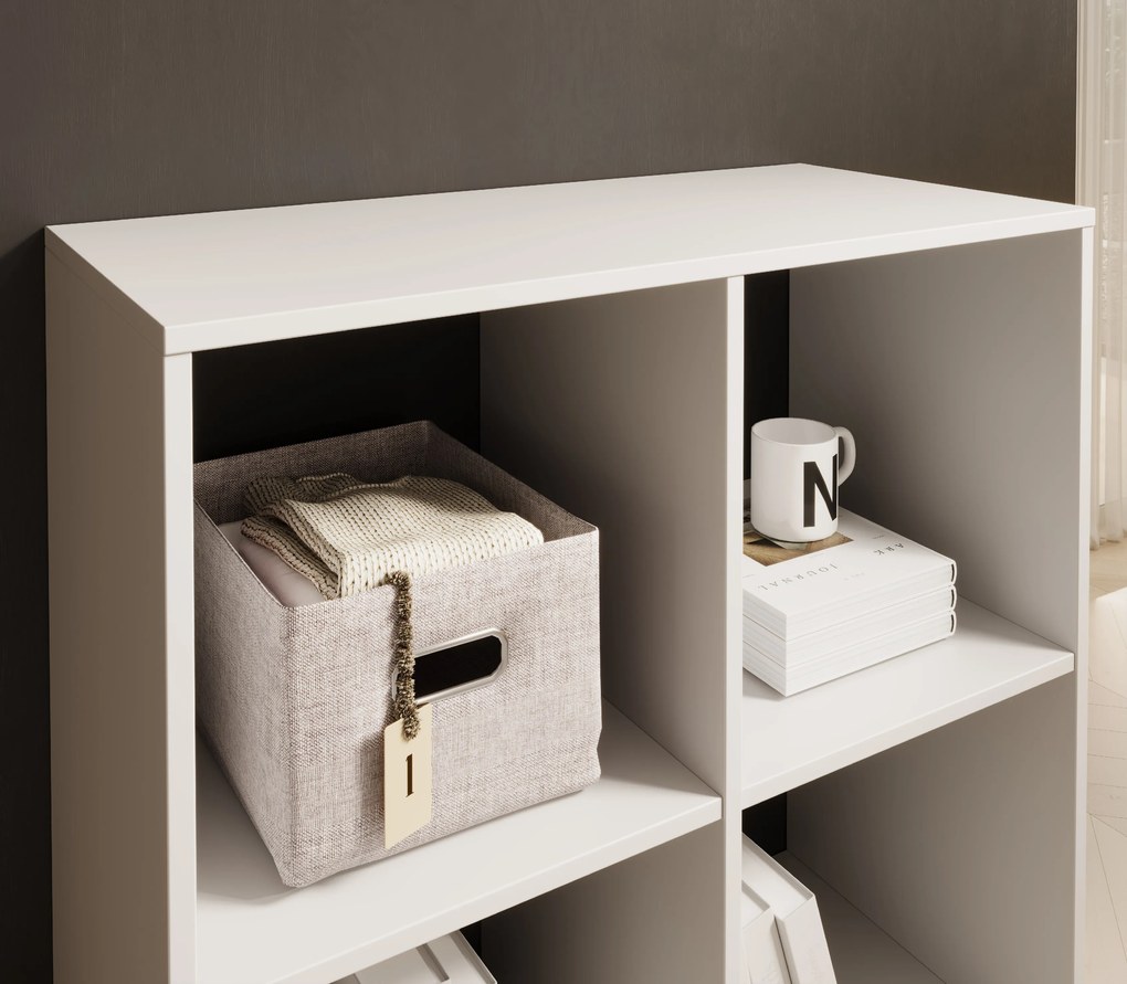 ADRK Furniture Regál Lenti 2x2 BS-LEN-2X2-W