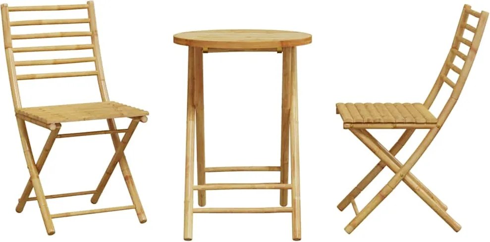 3dílný bistro set bambus 3278536